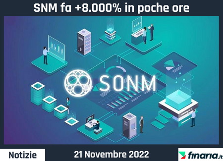 Sonm (SNM) crypto fa +8.000% e poi -90% in meno di 48 ore - Finaria
